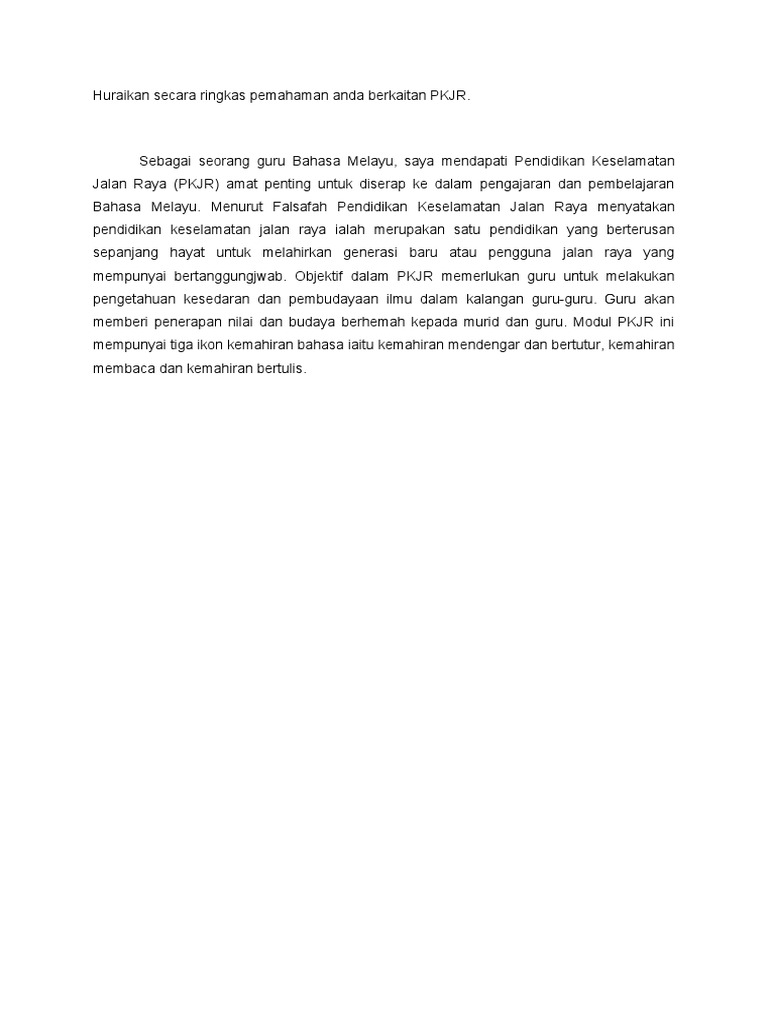 Latihan PKJR BM | PDF