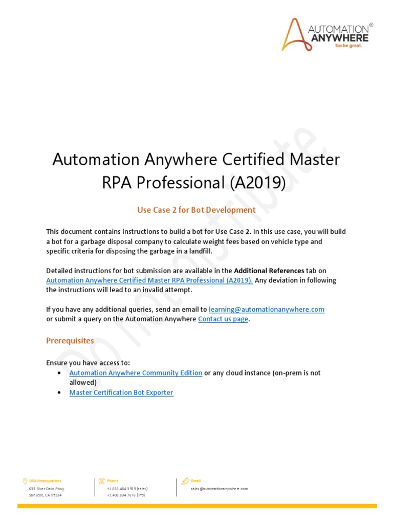 Use Case 2 | PDF | Waste | Business