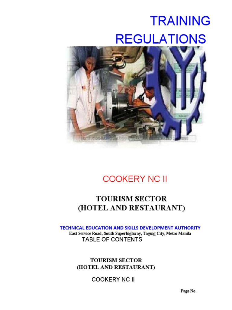 TR Cookery NC II | Download Free PDF | Occupational Safety And Health ...