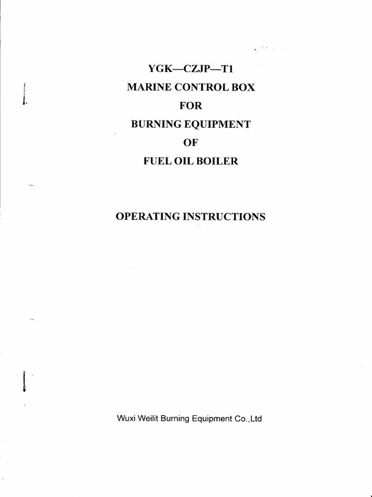 Control Box For Boiler & Burner | PDF | Relay | Pump