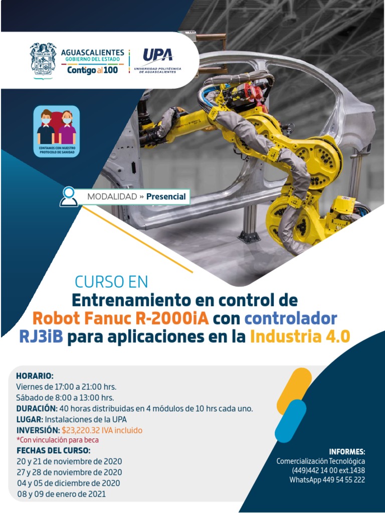 Curso Control Robot Fanuc Web PDF | PDF | Robot | Robótica