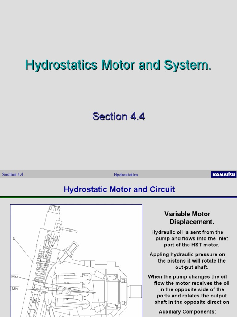 Hydrostatic Motor and Circuit Overview | PDF | Valve | Energy Technology