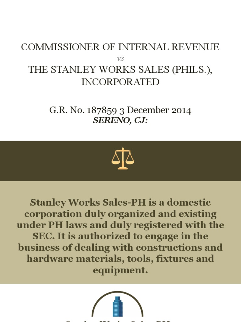 CIR V Stanley | PDF | Statute Of Limitations | Income Tax In The United ...