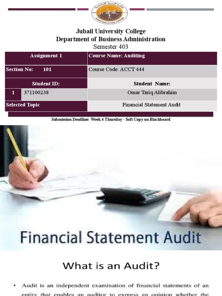 Auditing-Assignment 1 | PDF | Business | Technology & Engineering