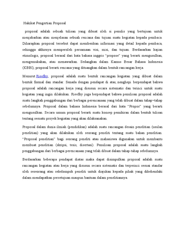 Teks Proposal | PDF