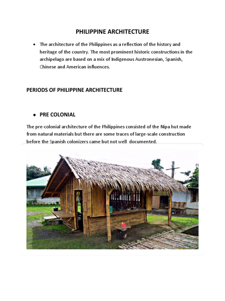 Periods of Philippine Architecture | PDF