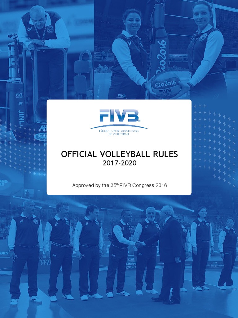 FIVB Volleyball - Rules - 2017 2020 EN v06 | PDF | Volleyball | Sports