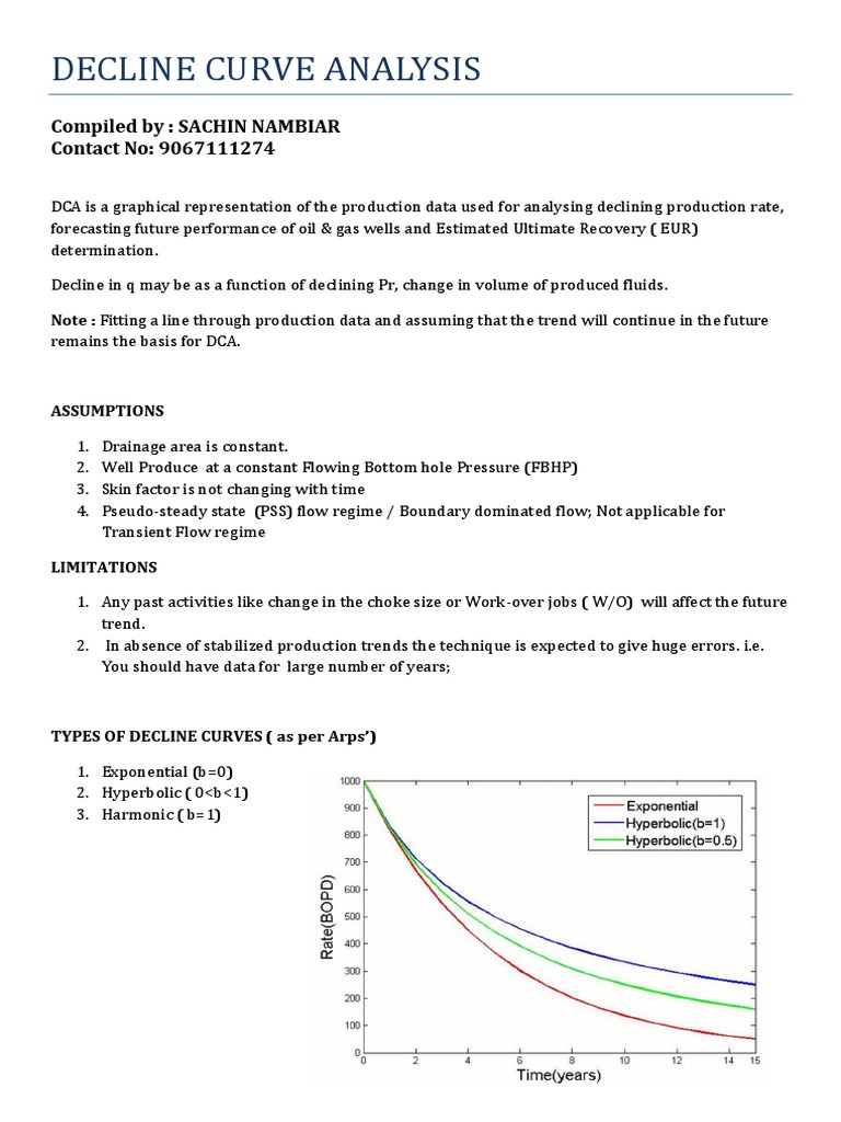 Decline Curve Analysis | PDF | Teaching Methods & Materials