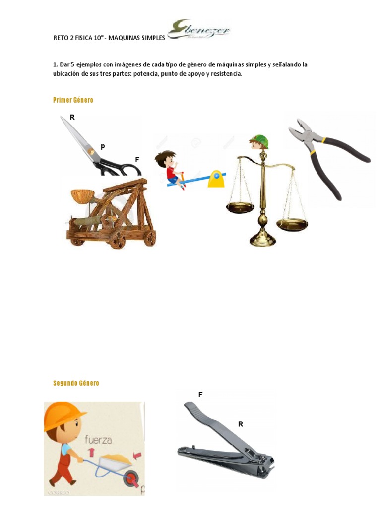 Reto 2 Fisica 10 - Maquinas Simples | PDF | Palanca | Máquinas