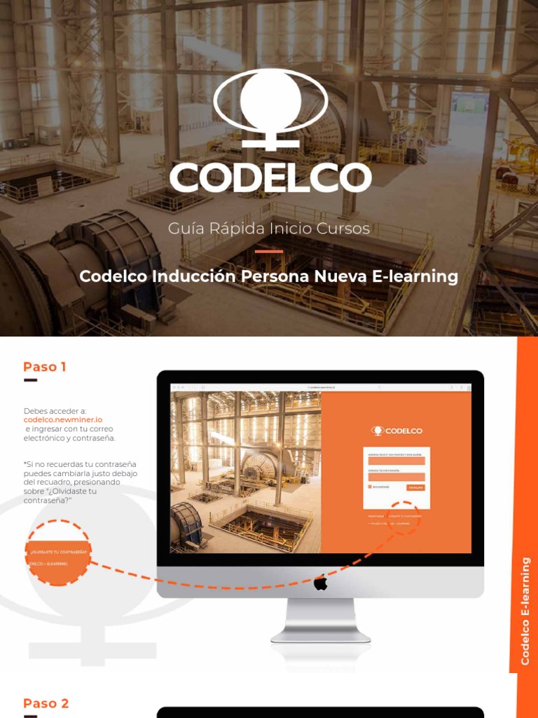 Guía Rápida - Curso E-Learning Persona Nueva Codelco PDF | PDF