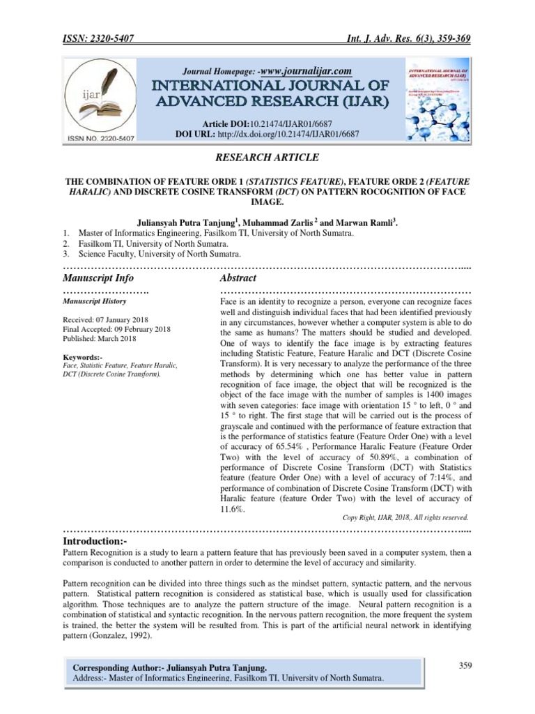 256 Ijar-22358 PDF | PDF | Pattern Recognition | Computer Vision