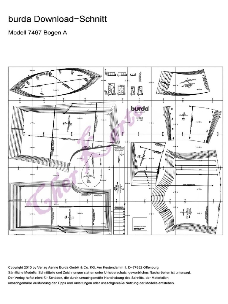 Burda 7467 | PDF