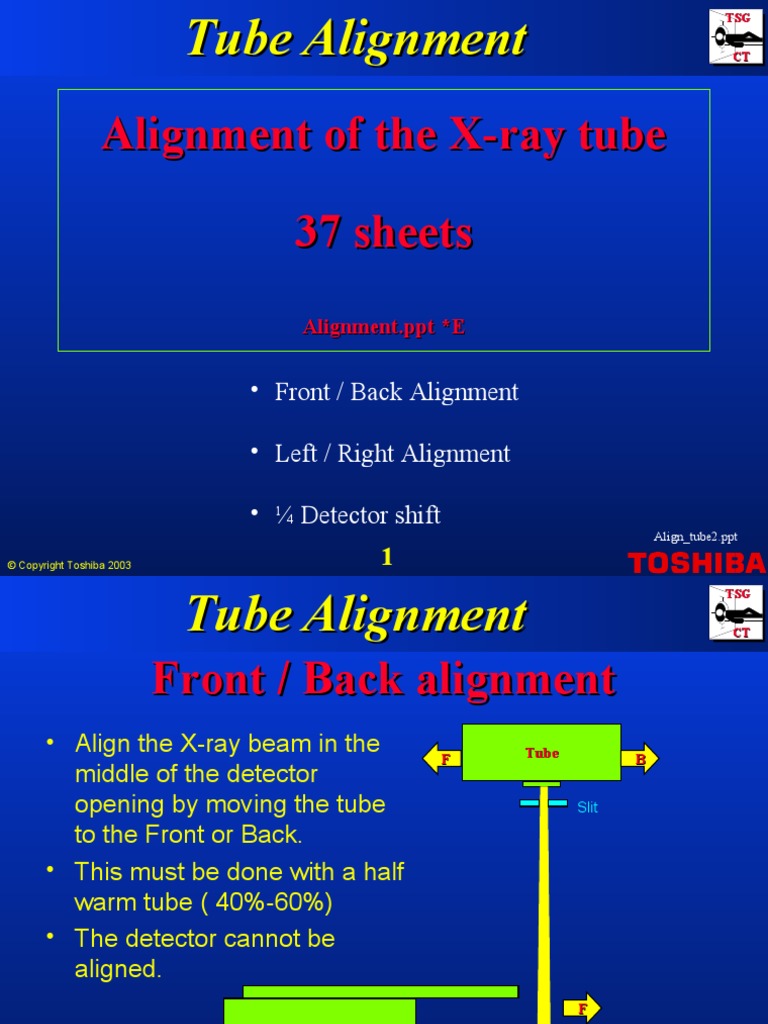 Alignment of The X-Ray Tube 37 Sheets | Download Free PDF | Ct Scan ...