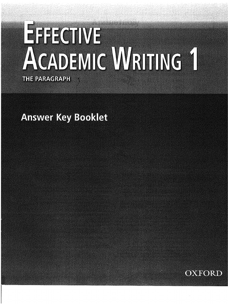 Effective Academic Writing 1 The Paragraph PDF | PDF | Rio De Janeiro