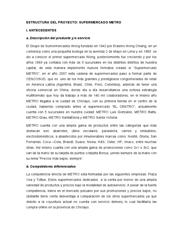 MKT Estructura Del Proyecto Final | PDF | Manipulación de medios | Marketing