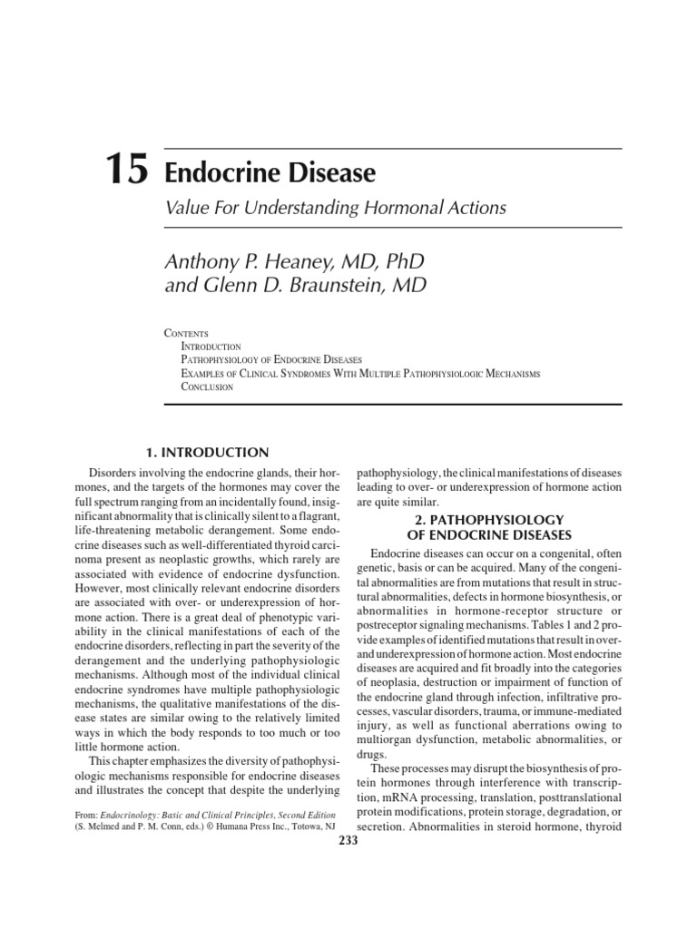 Endocrine Disease: Anthony P. Heaney, MD, PHD and Glenn D. Braunstein ...