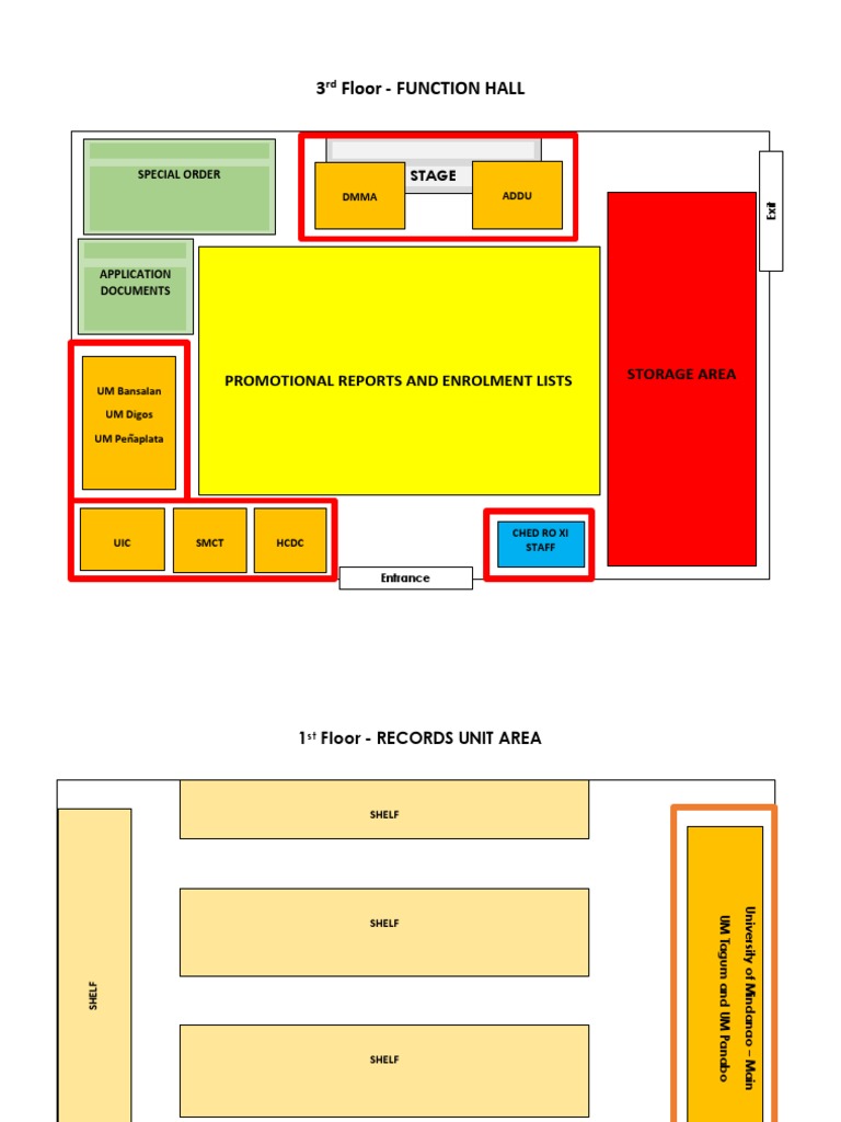 3rd Floor Function Hall Layout Guide | PDF