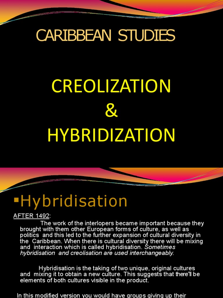 Hybridization Caribbean Studies | PDF | Race (Human Categorization ...