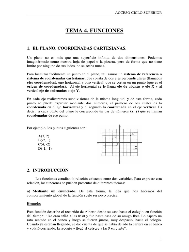 Acs Tema 4.funciones | PDF | Asíntota | Función (Matemáticas)