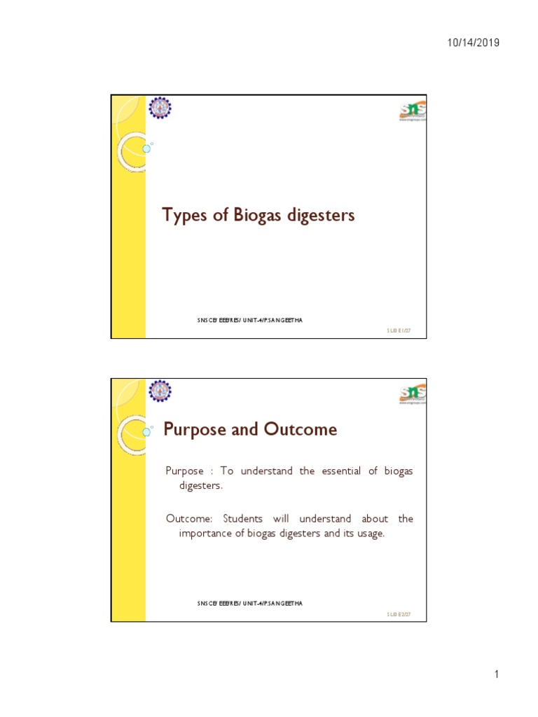 Types of Biogas Digesters | PDF | Anaerobic Digestion | Biogas