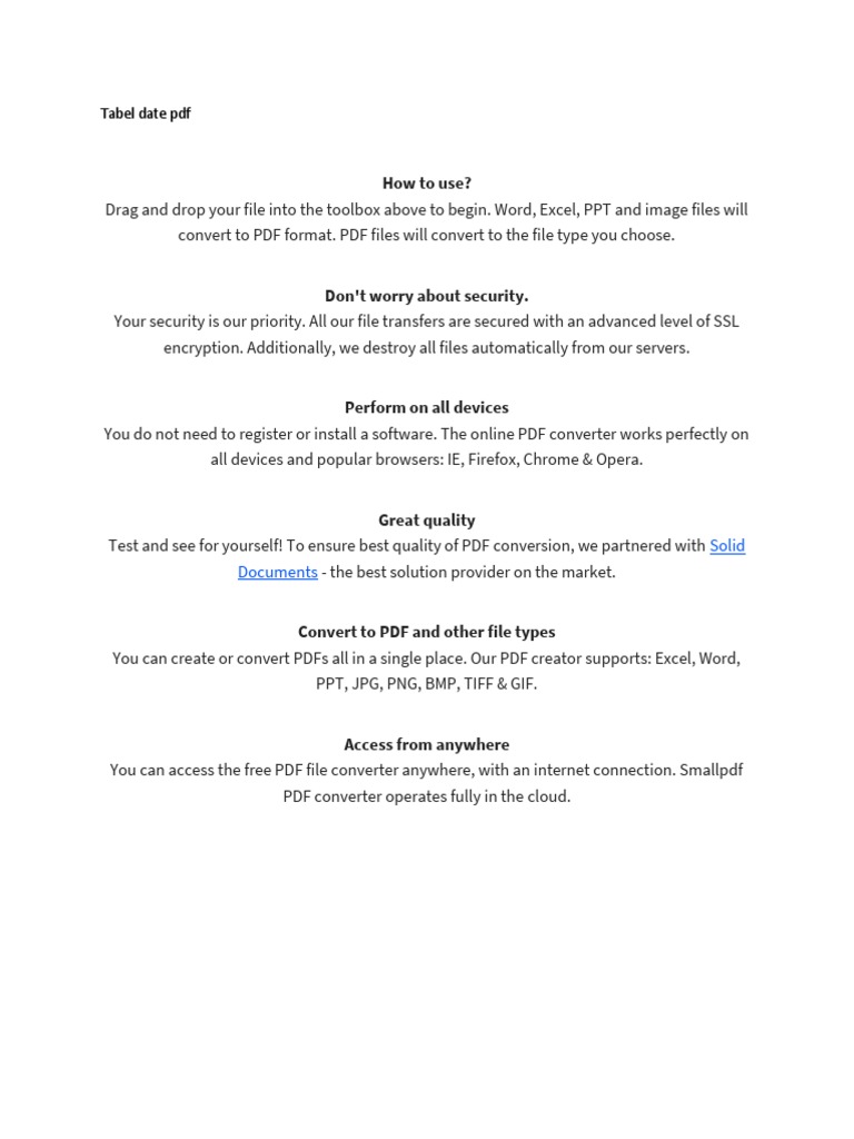 How To Use?: Tabel Date PDF | PDF