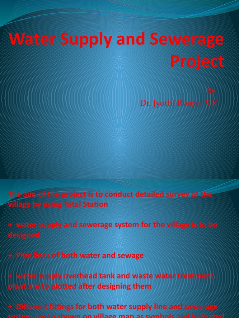 Water Supply and Sewerage Project 2020 | PDF | Sanitary Sewer | Sewage