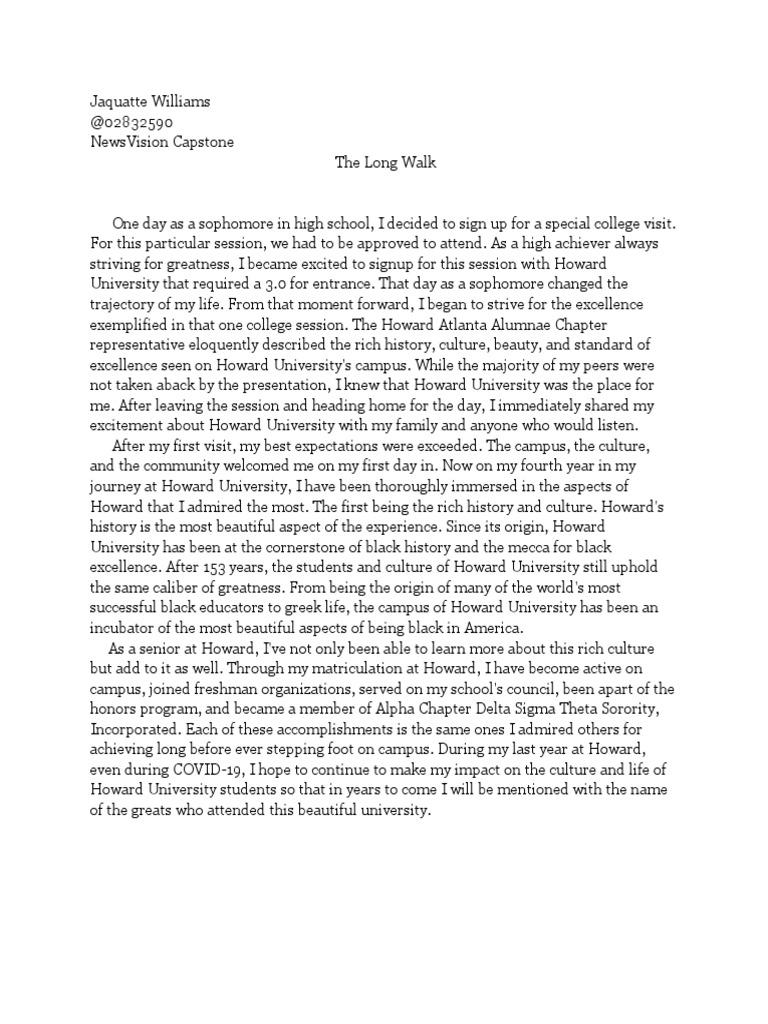 The Long Walk | PDF | Fraternities And Sororities | Schools