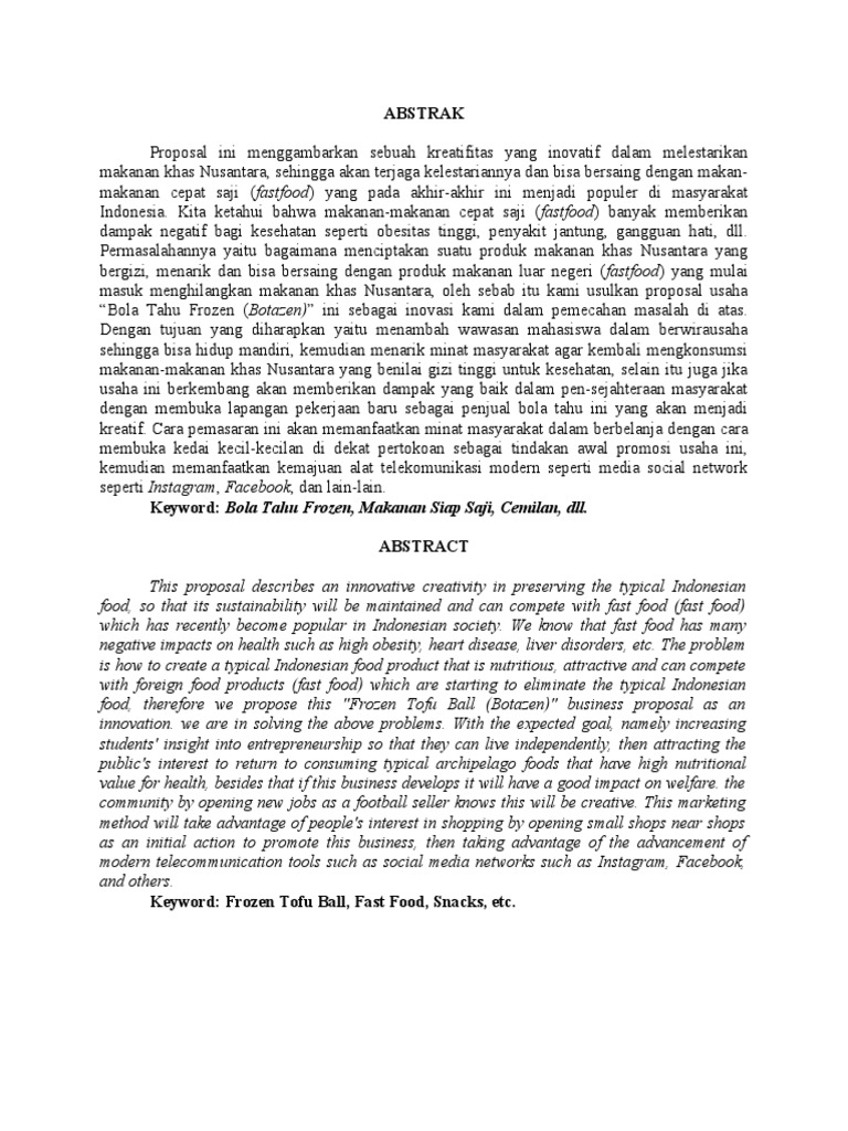 ABSTRAK Proposal | PDF