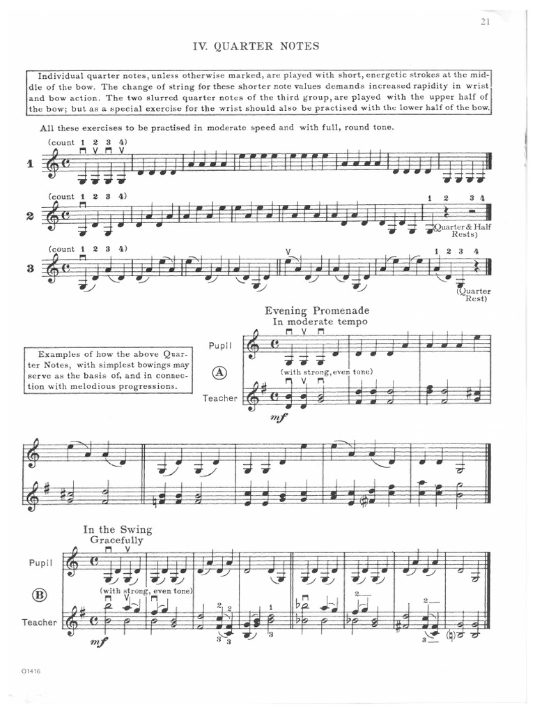 Auer Leopold Graded Course Of Violin Playing Book 1 Pg 21 Pdf