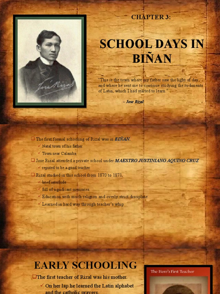 Chapter III School Days in Binan | PDF