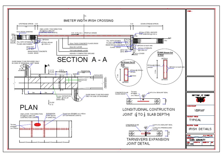 8-meter Irish crossing concrete structure | PDF | Concrete | Building ...