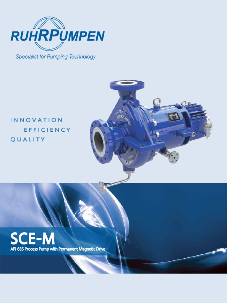 Sce-M: Nnovation Efficiency Quality | PDF | Bearing (Mechanical) | Pump