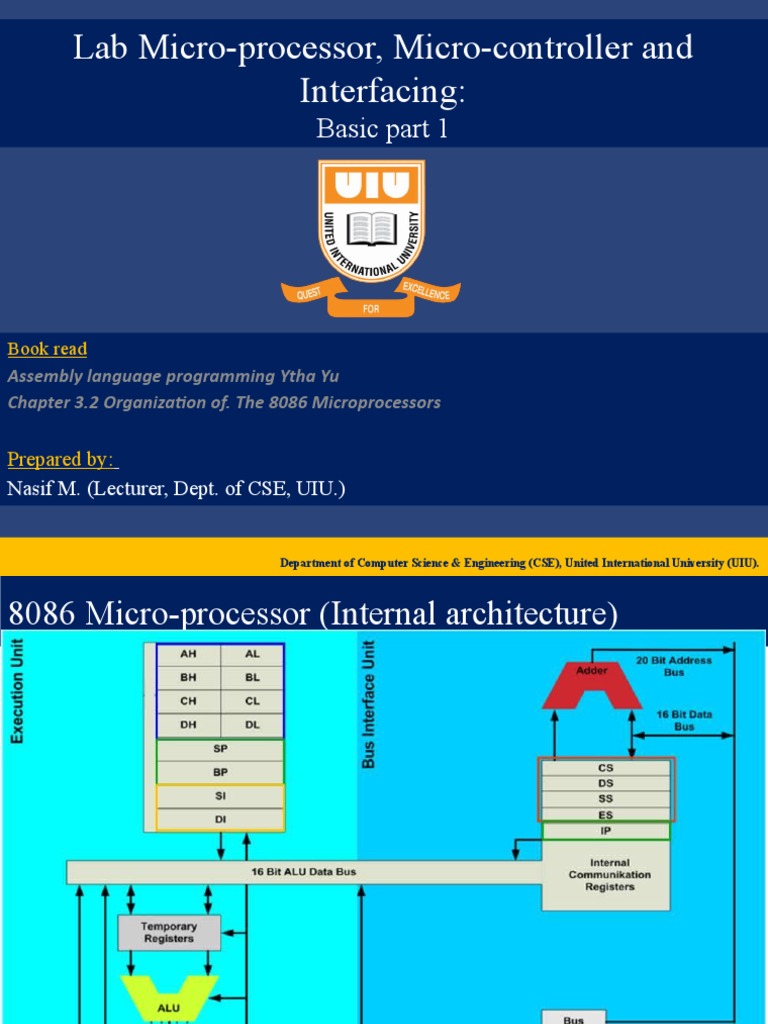 Understanding the Internal Architecture and Components of the 8086 ...