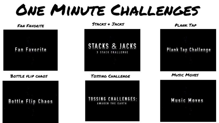 One Minute Challenges | PDF