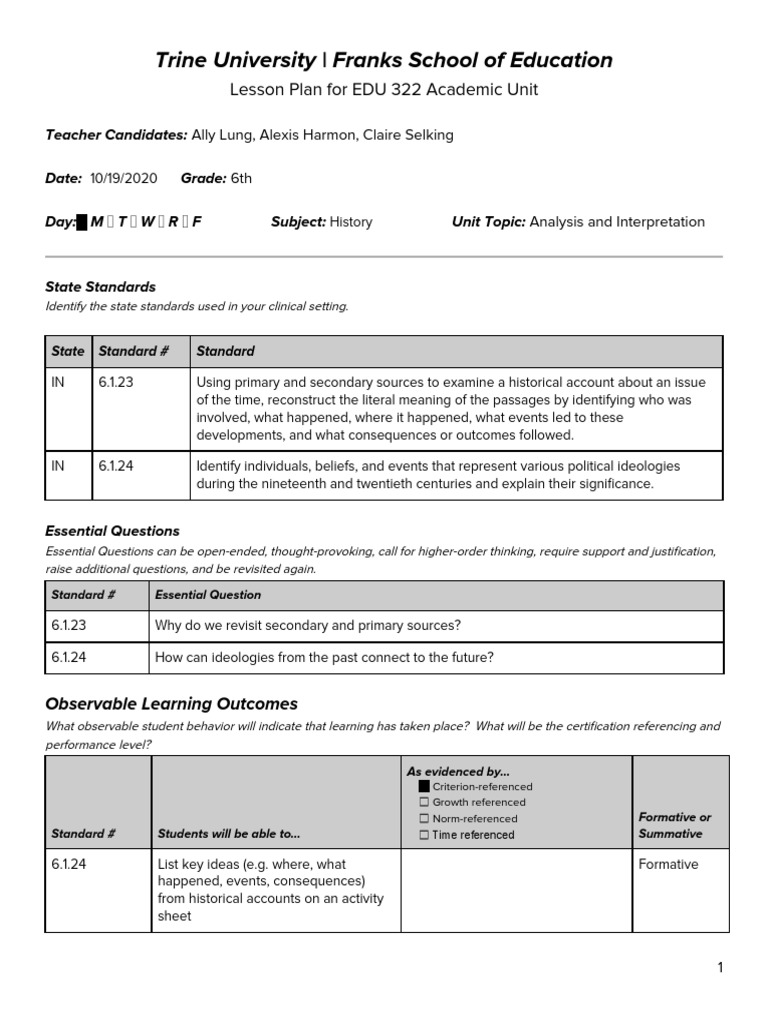 1 Culturally Responsive Lesson | PDF | Pedagogy | Teaching
