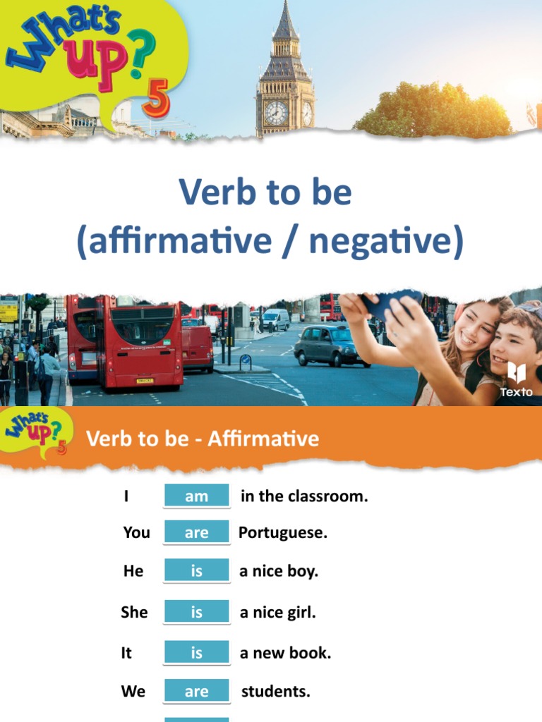 Verb To Be (Affirmative / Negative) | PDF | Morphology | Communication