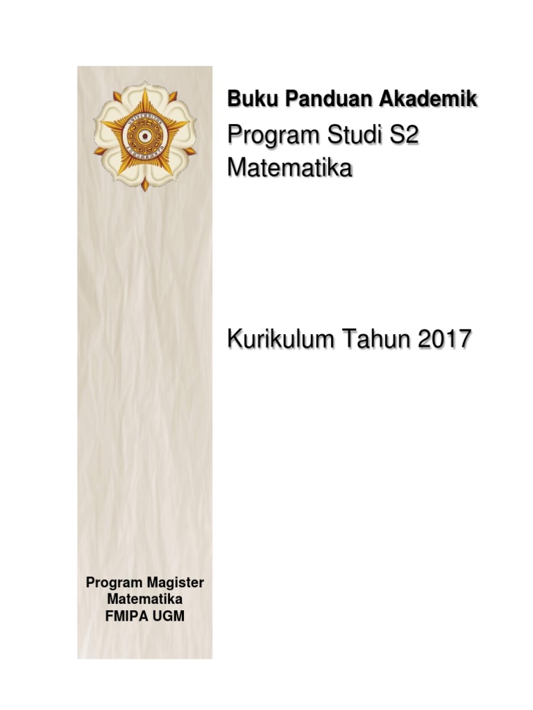 Program S2 Matematika FMIPA UGM | PDF