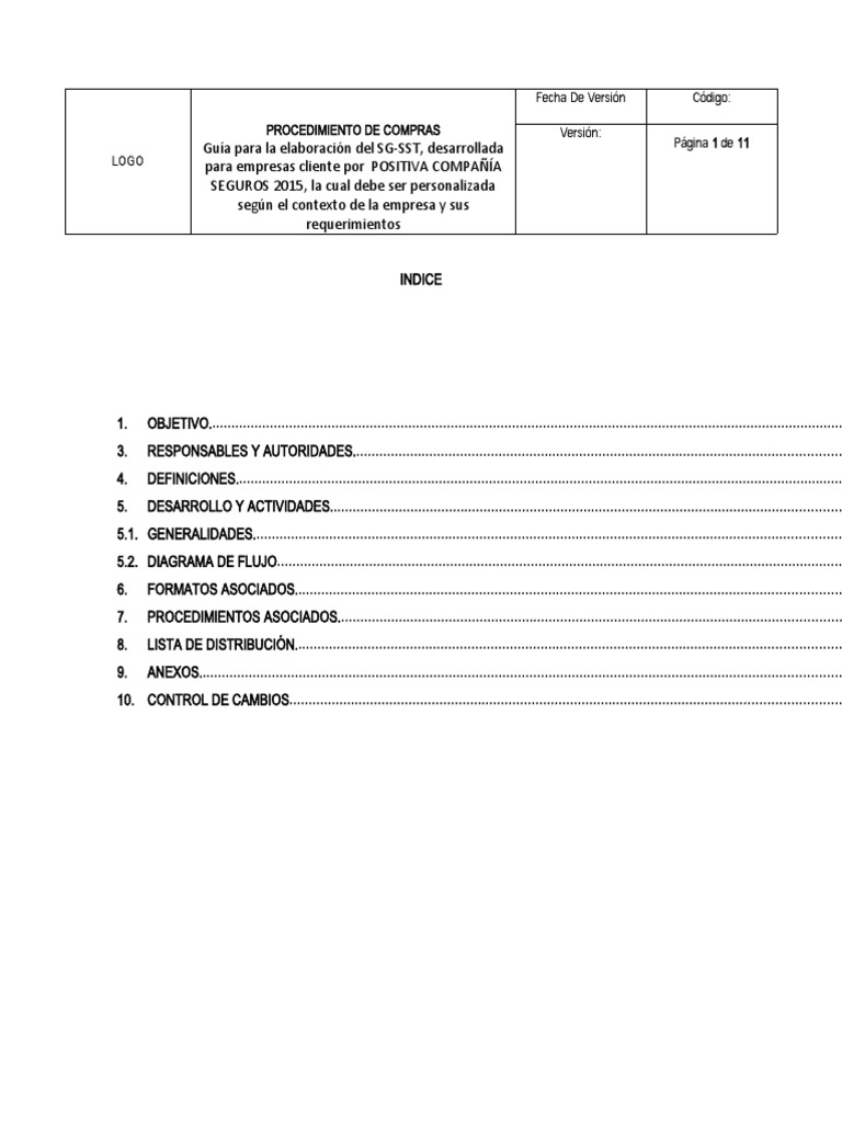 Procedimiento de Compras | PDF | Seguro | Calidad (comercial)