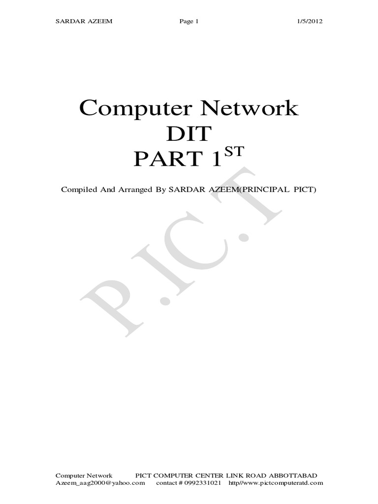 Computer Network | PDF | Network Topology | Computer Network