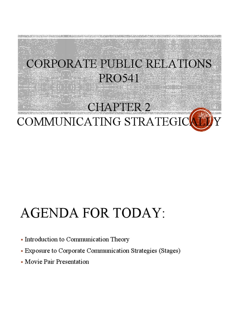 Strategic Corporate Communication Guide | PDF | Credibility | Communication