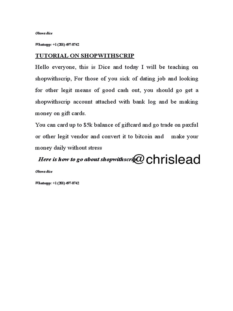 Tutorial On Shopwithscrip PDF | PDF | Gift Card | Computer Mediated ...