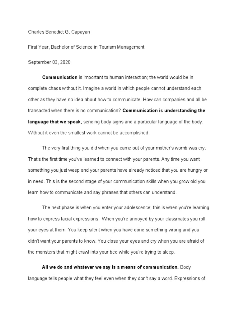 Why Do People Communicate? | PDF | Community | Communication