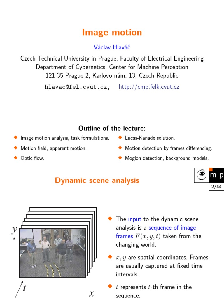 41 Image Motion en | PDF | Image Segmentation | Stereoscopy