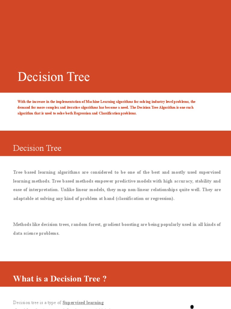 Decision Tree | PDF | Dependent And Independent Variables | Regression ...