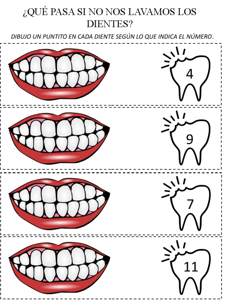 Act. Matemática Dientes | PDF
