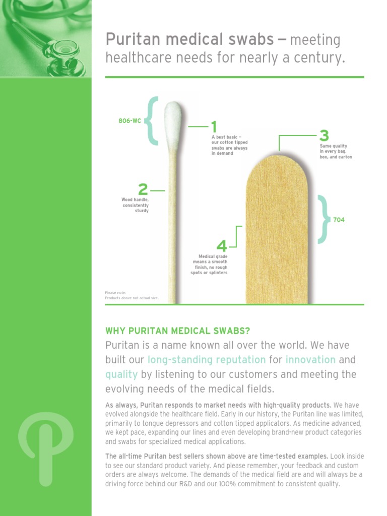 Puritan Medical Swabs | PDF | Packaging And Labeling | Wood