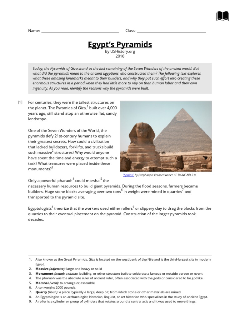 G7ELAR W1 L5 Egypts-Pyramids | PDF | Ancient Egyptian Religion ...
