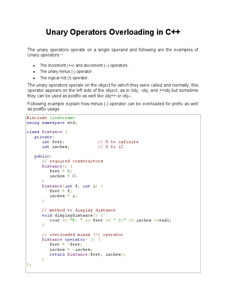 Operater Overloading B | PDF | Notation | Computer Programming