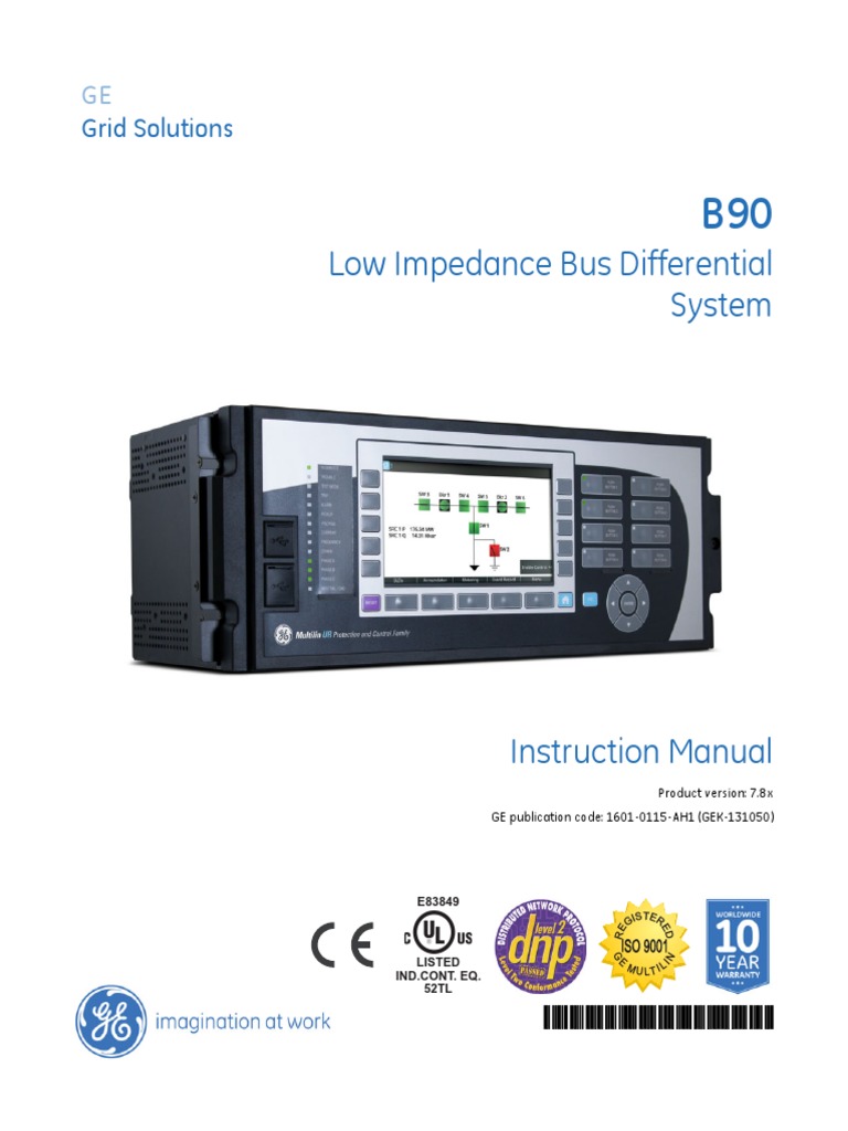 Ge B90 Gek-131050 PDF | PDF | Relay | Input/Output