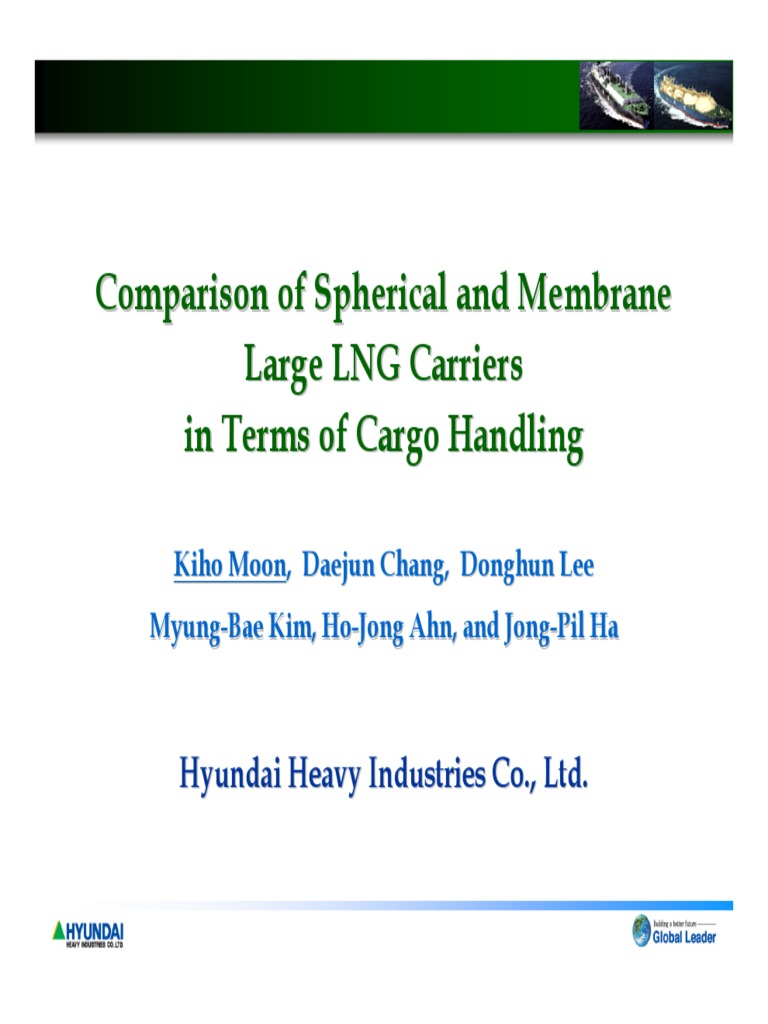Comparison of Spherical and Membrane Large LNG2 PDF | PDF | Steam Engine | Gases